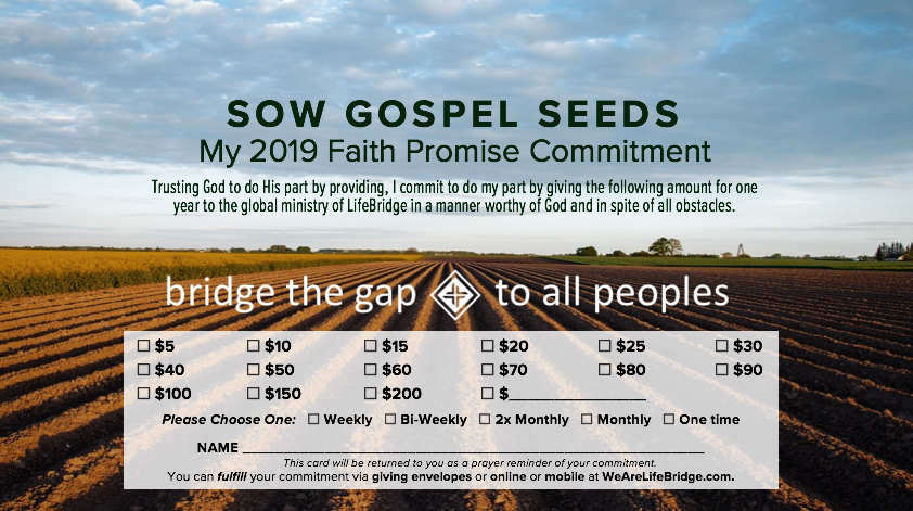 Faith Promise Giving Explained | LifeBridge Baptist Church